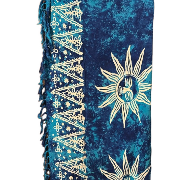 Not Branded | Swim | Tyedye Sun Wrap Sarong With Fringe | Poshmark